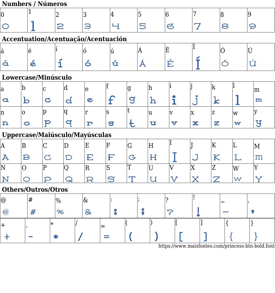 Princess BTN Bold: Free Font Download | MaisFontes