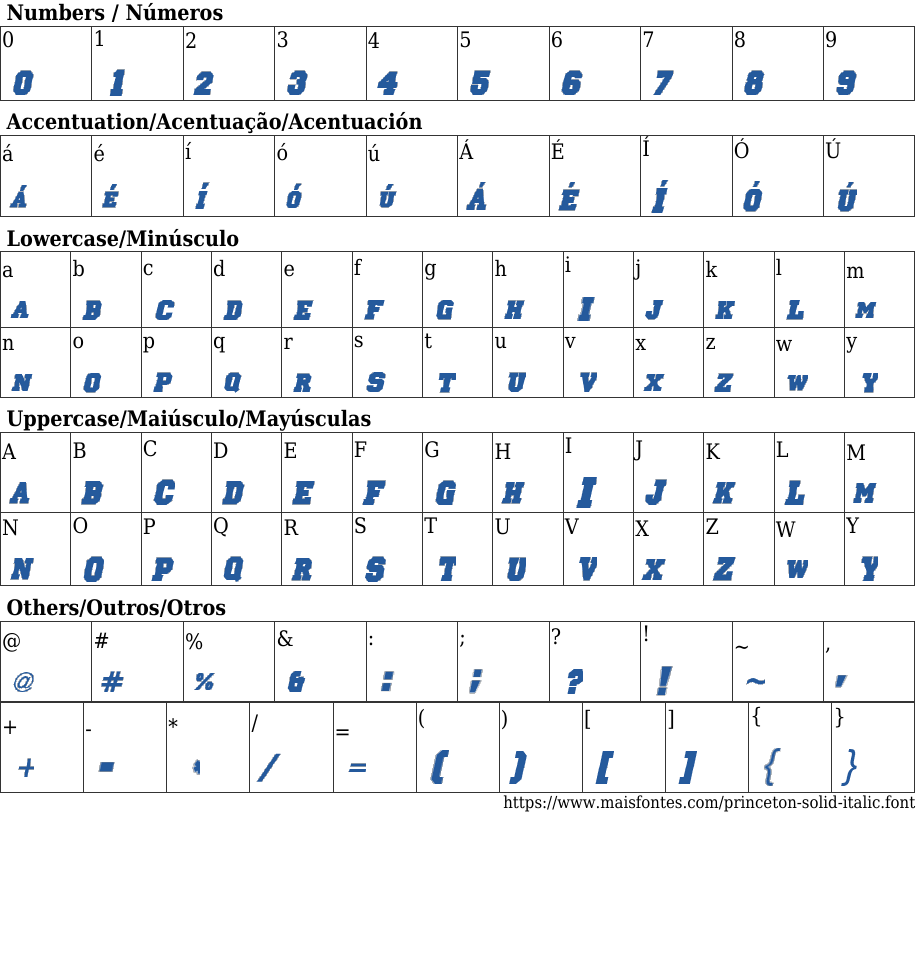 Princeton solid Italic Font: Free Download | MaisFontes