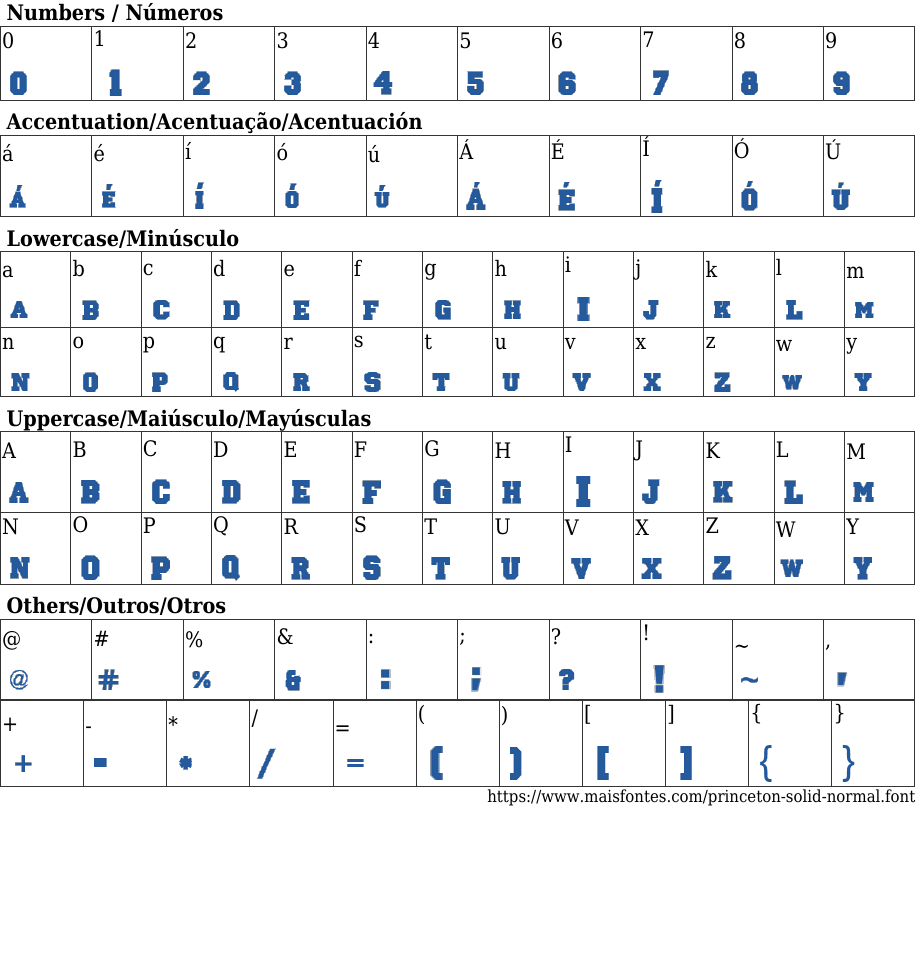 Princeton solid Normal: Free Font Download | MaisFontes