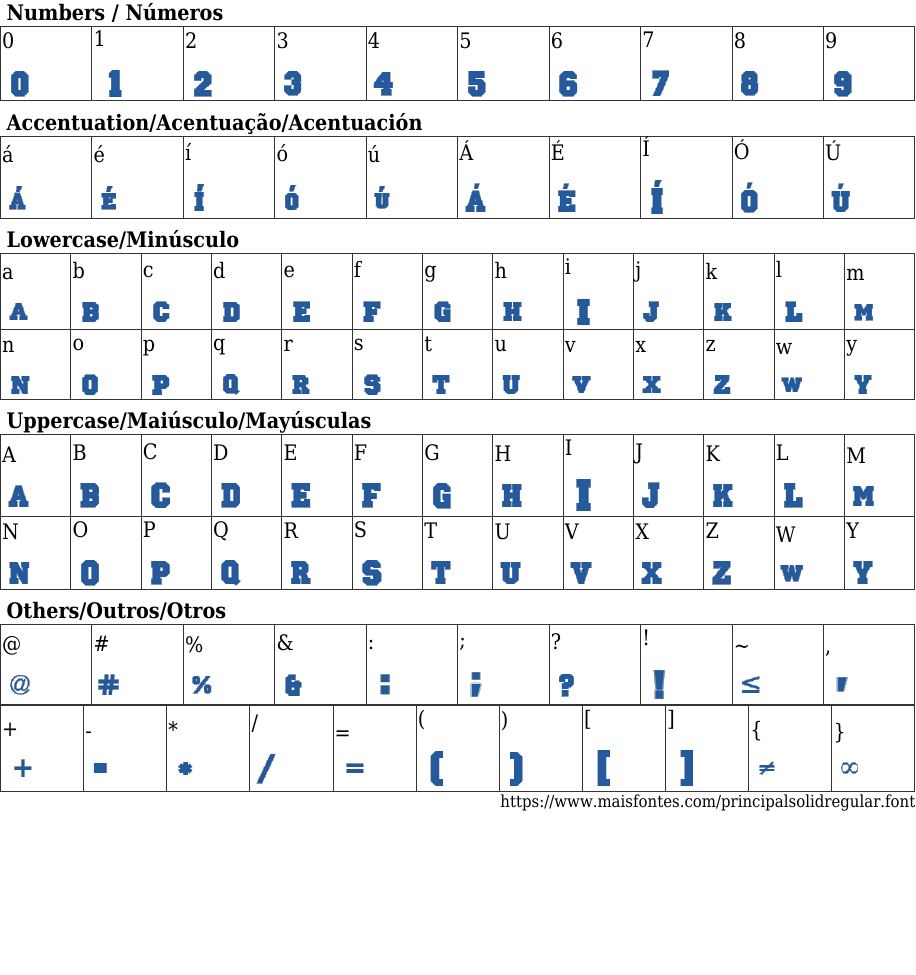 Principal Solid Regular: Free Font Download | MaisFontes