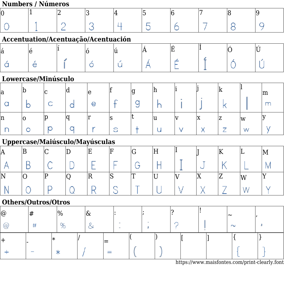 Print Clearly Font: Free Download | MaisFontes
