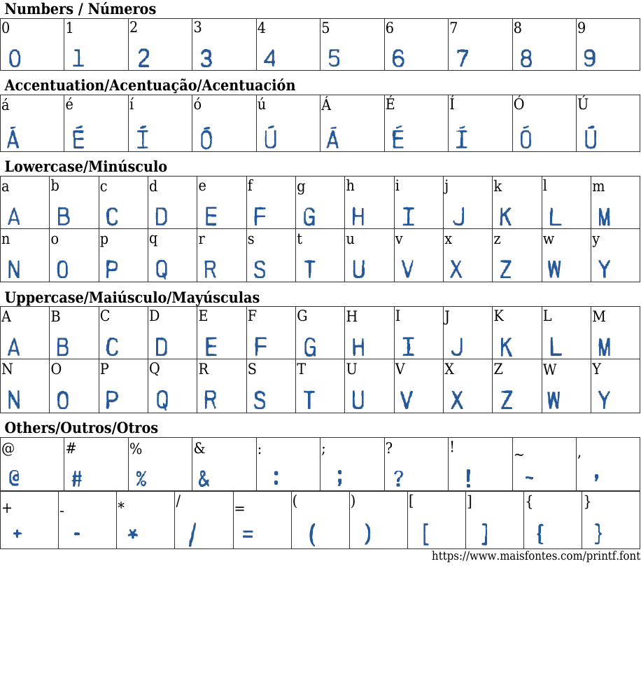 PRINTF: Free Font Download | MaisFontes