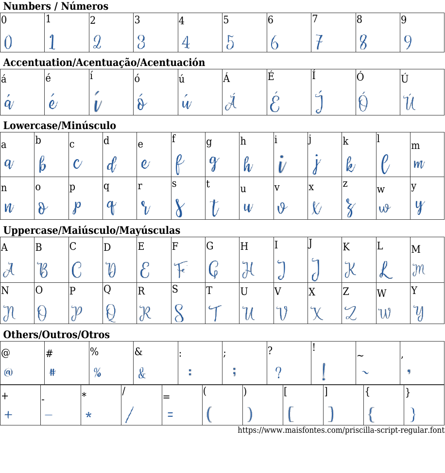 Priscilla Script Regular: Baixar Fonte Grátis | MaisFontes