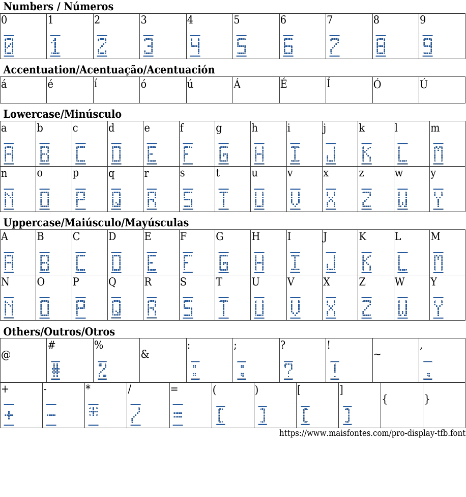 Pro Display tfb: Baixar Fonte Grátis | MaisFontes