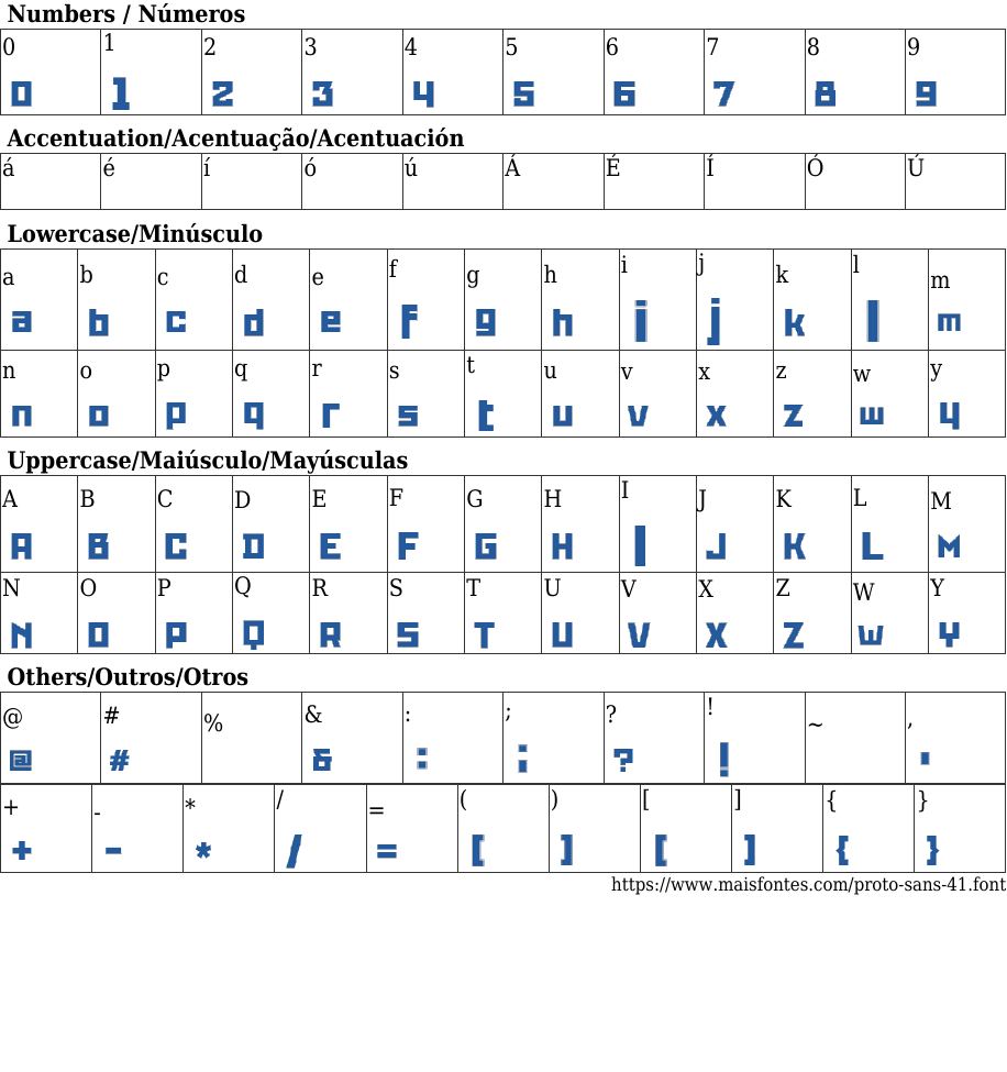 Proto Sans 41: Free Font Download | MaisFontes