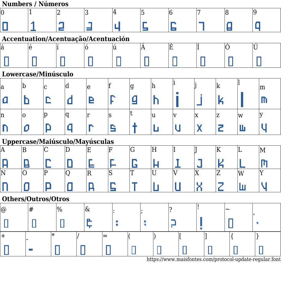 Protocol Update Regular: Free Font Download | MaisFontes