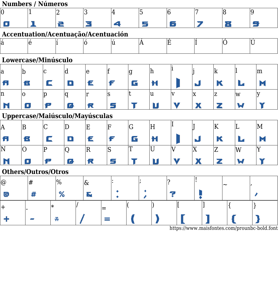 Proun BC Bold: Free Font Download | MaisFontes