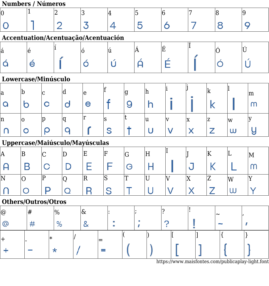 Publica Play Light: Descargar Fuente Gratis | MaisFontes