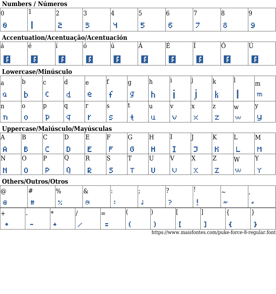 Puke Force 8 Regular: Baixar Fonte Grátis | MaisFontes