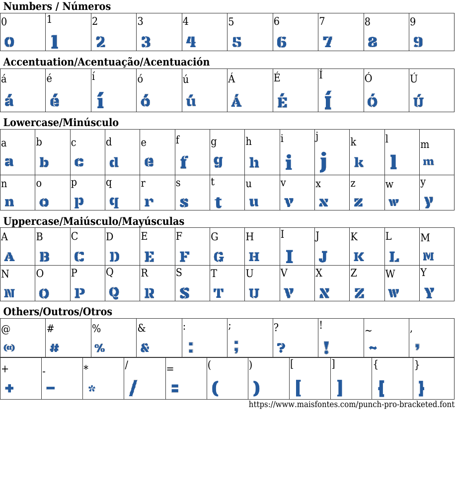 Punch Pro Bracketed Font: Free Download | MaisFontes