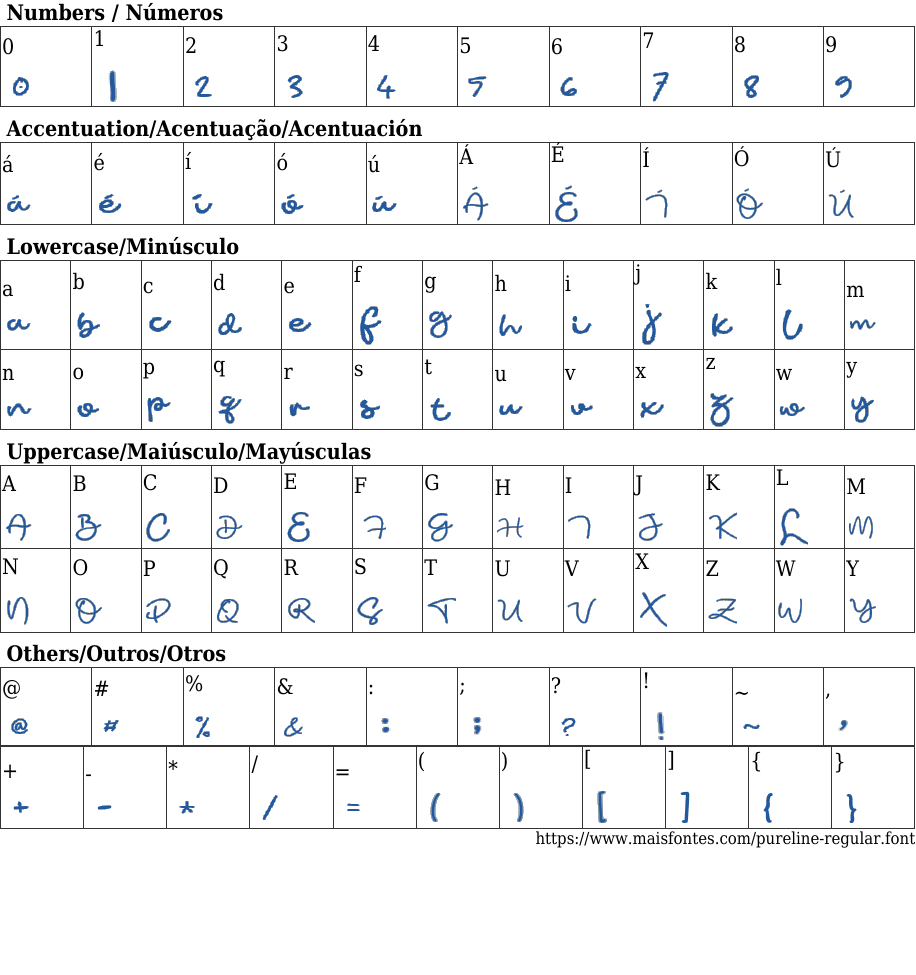 Pureline Regular Font: Free Download | MaisFontes