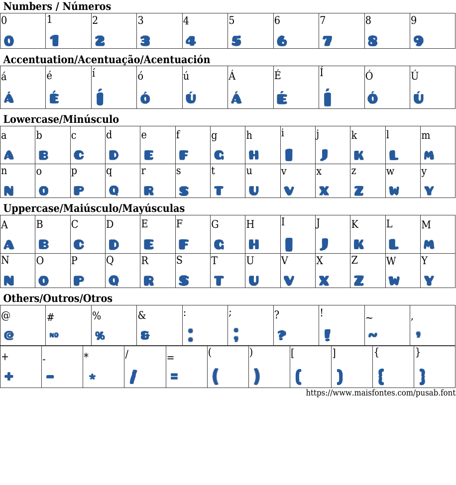 Pusab Font: Free Download | MaisFontes