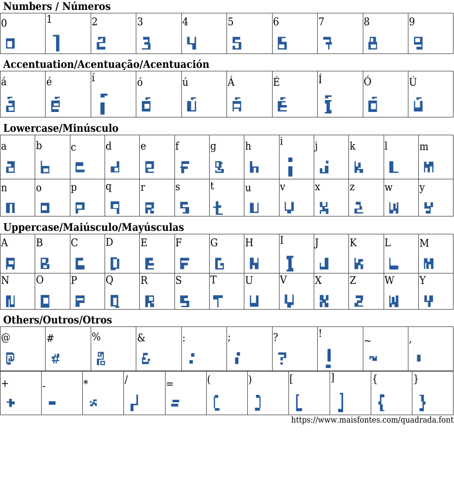 Quadrada: Baixar Fonte Grátis | MaisFontes