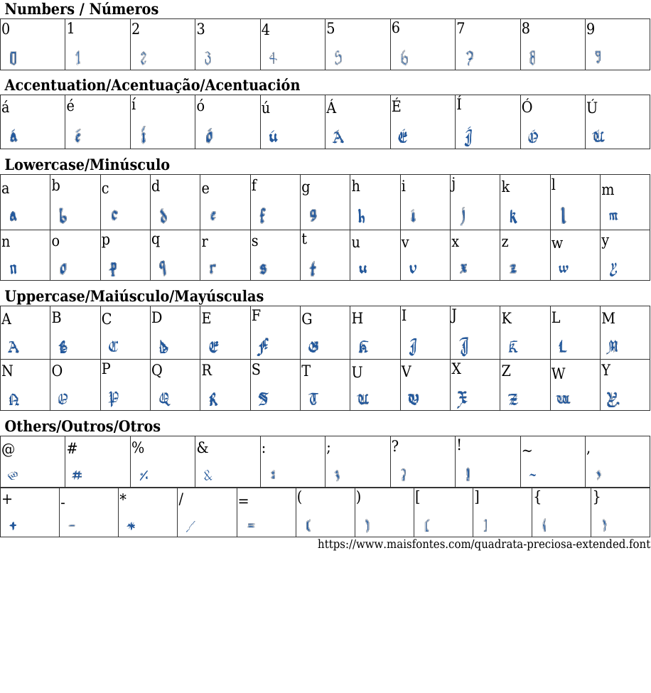 Quadrata Preciosa Extended Font: Free Download | MaisFontes