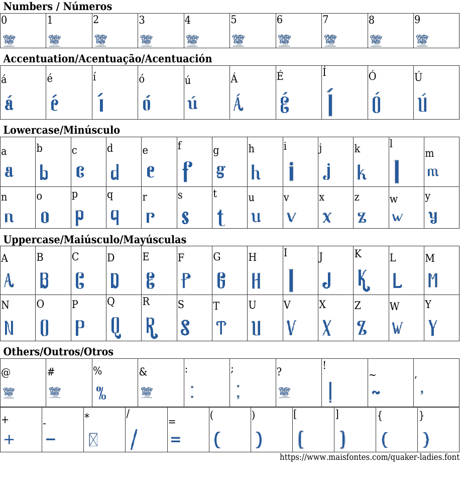 Quaker Ladies: Free Font Download | MaisFontes