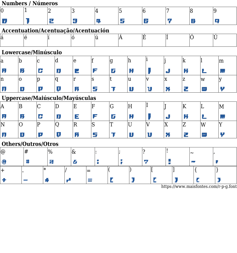 R P G: Free Font Download | MaisFontes