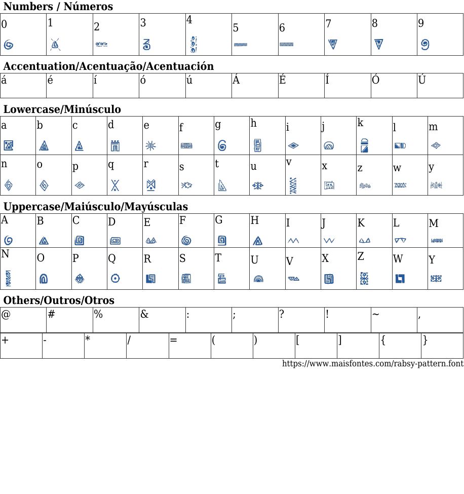 Rabsy Pattern: Baixar Fonte Grátis | MaisFontes