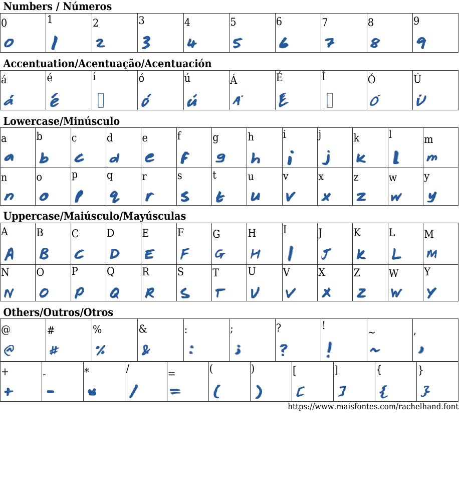Rachel Hand: Baixar Fonte Grátis | MaisFontes