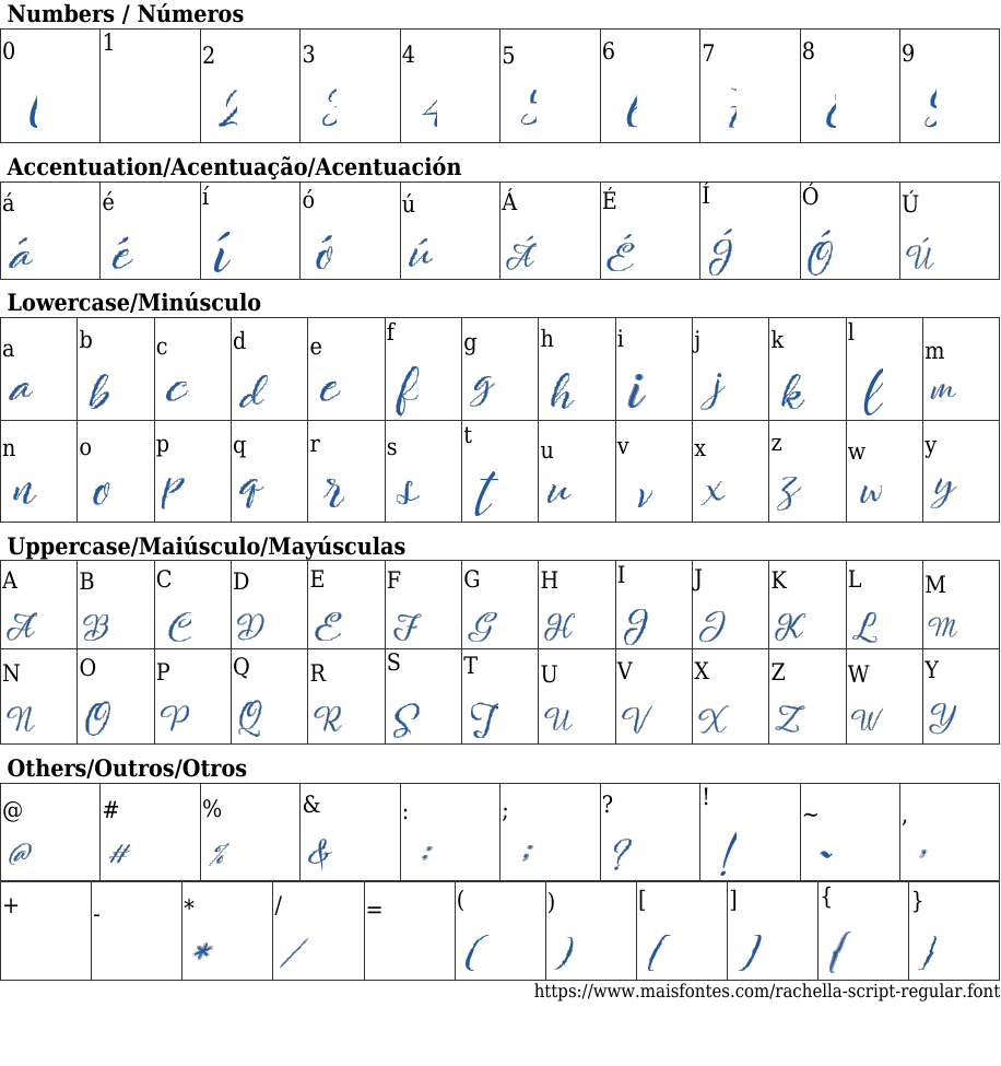 Rachella Script Regular: Baixar Fonte Grátis | MaisFontes