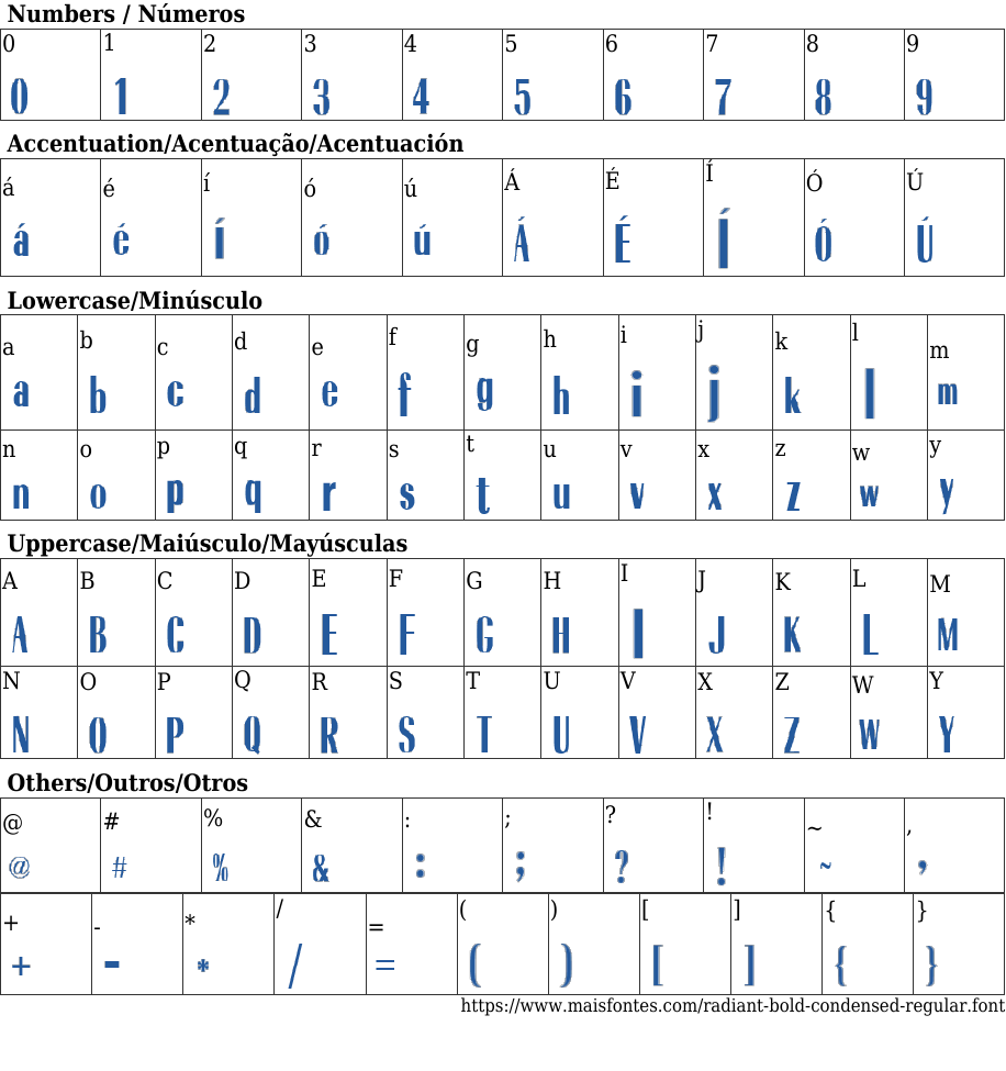 Radiant Bold Condensed: Free Font Download | MaisFontes