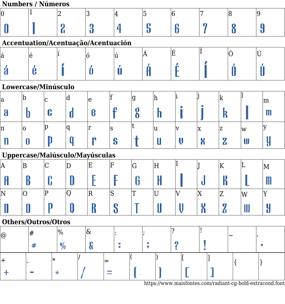 Radiant Bold ExtraCondensed: Download Free Font | MaisFontes