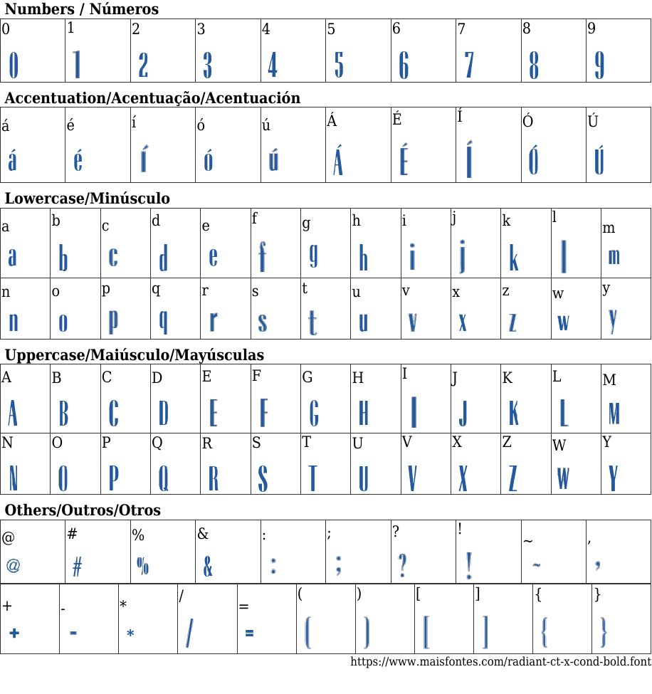 Radiant CT XCondensed Bold: Free Font Download | MaisFontes