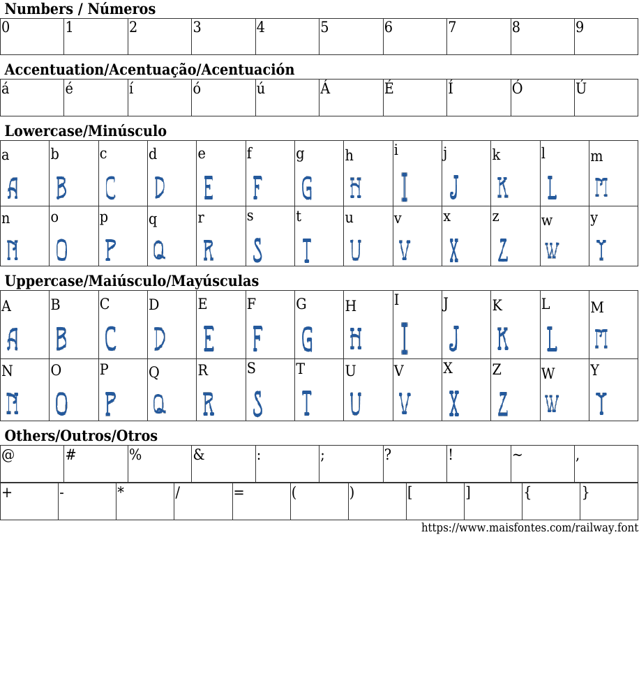Railway: Free Font Download | MaisFontes