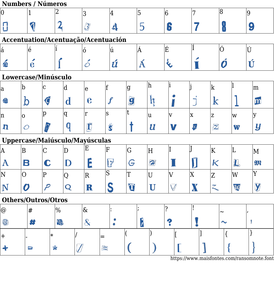 Ransom Note Normal: Free Font Download | MaisFontes
