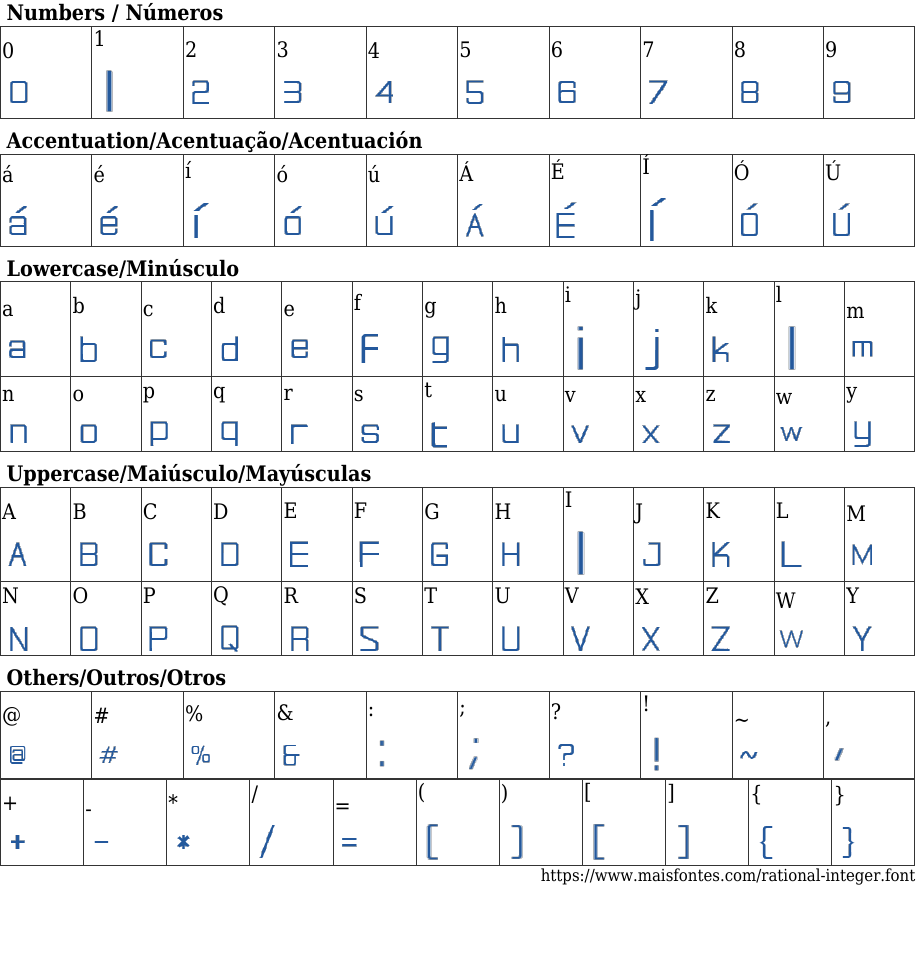 Rational Integer: Baixar Fonte Grátis | MaisFontes