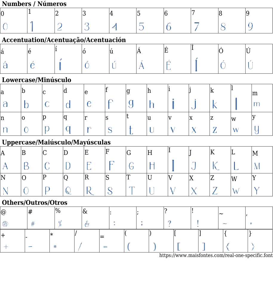 Real one specific Font: Free Download | MaisFontes