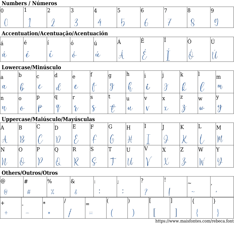Rebeca: Baixar Fonte Grátis | MaisFontes