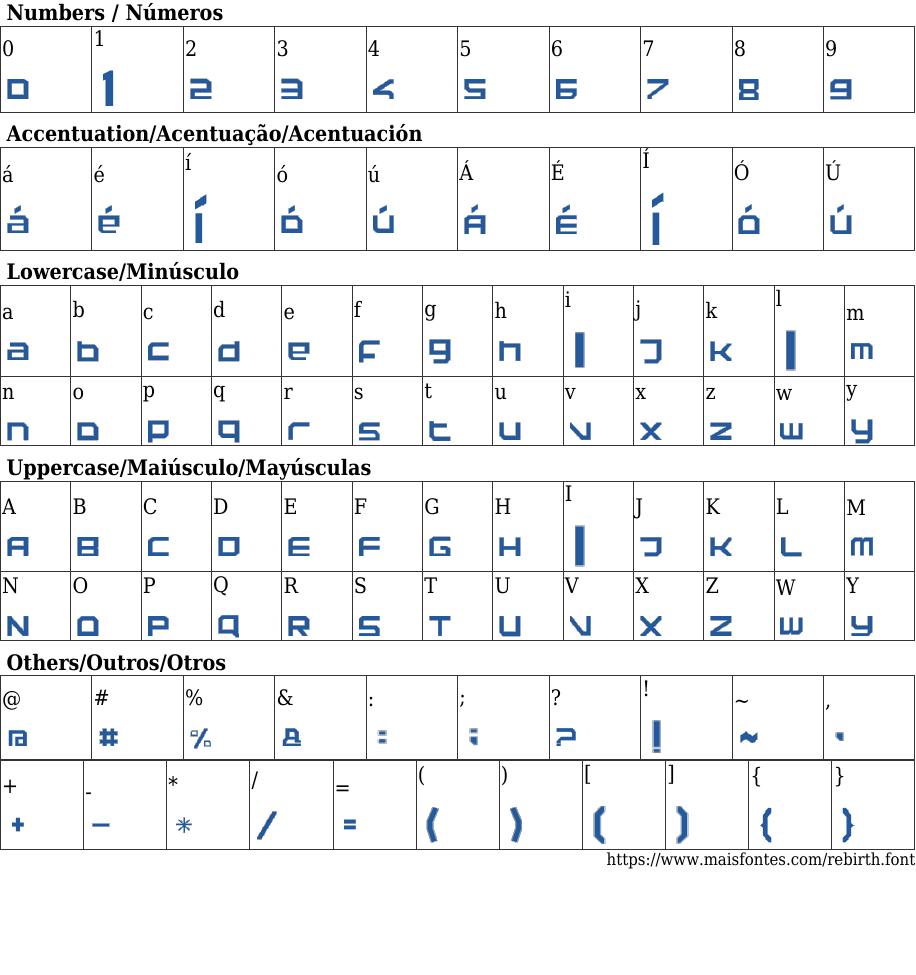Rebirth: Free Font Download | MaisFontes