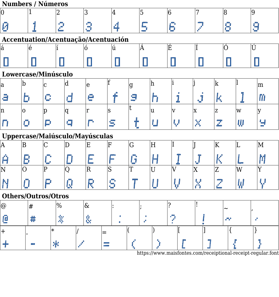 Receiptional Receipt Regular: Free Font Download | MaisFontes