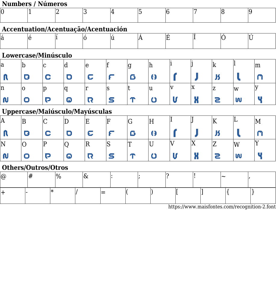 RECOGNITION: Free Font Download | MaisFontes