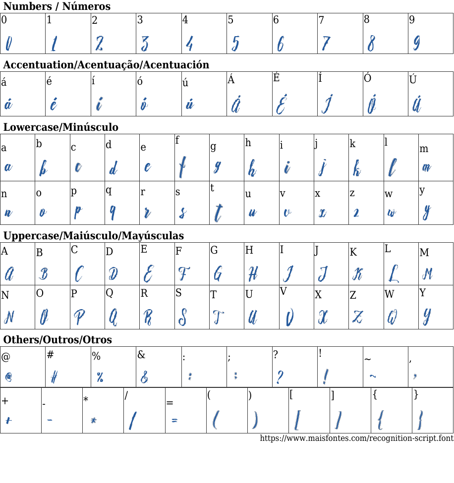 Recognition Script: Free Font Download | MaisFontes