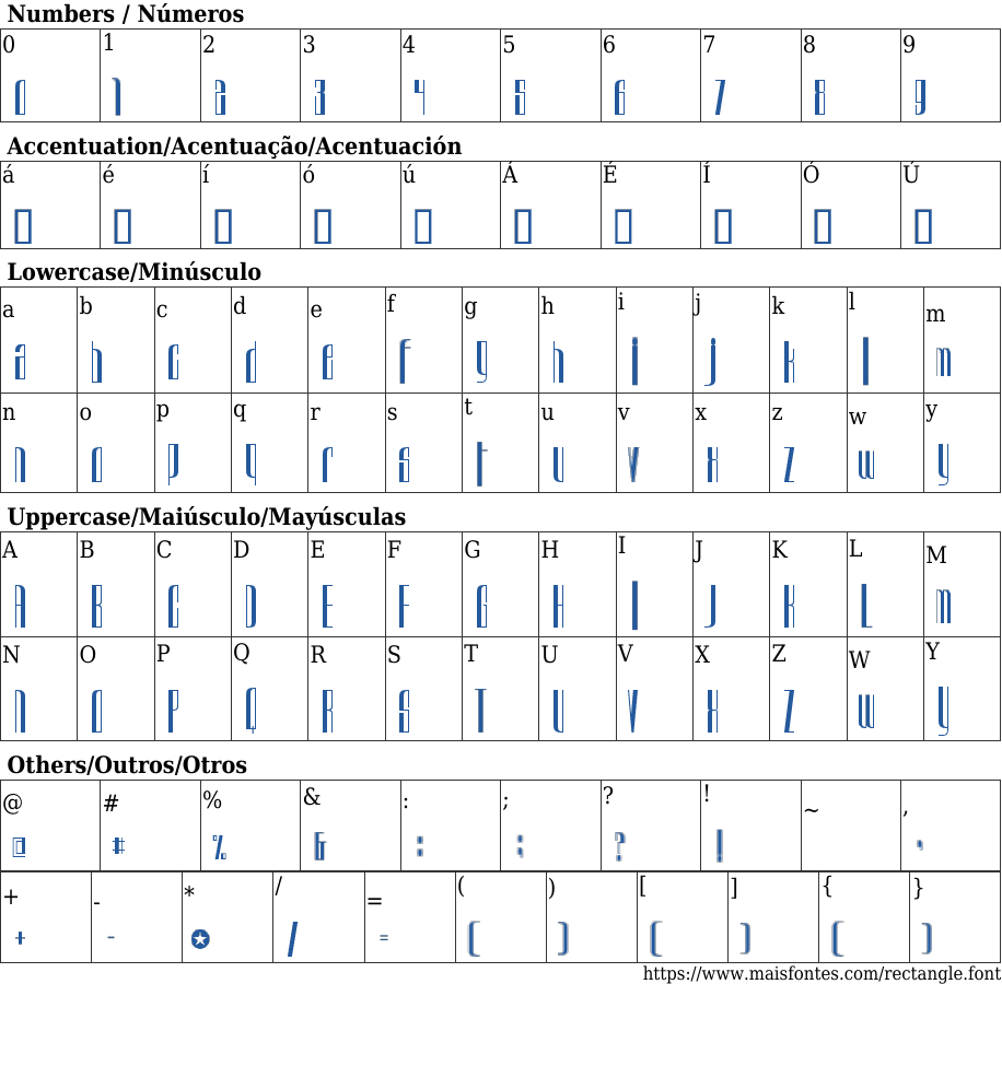 Rectangle: Free Font Download | MaisFontes