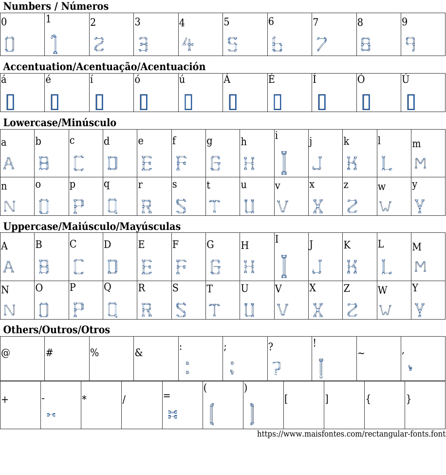 Rectangular Fonts: Baixar Fonte Grátis | MaisFontes