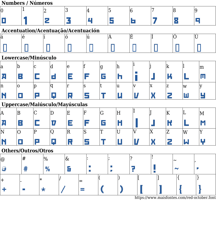 Red October Wide: Free Font Download | MaisFontes