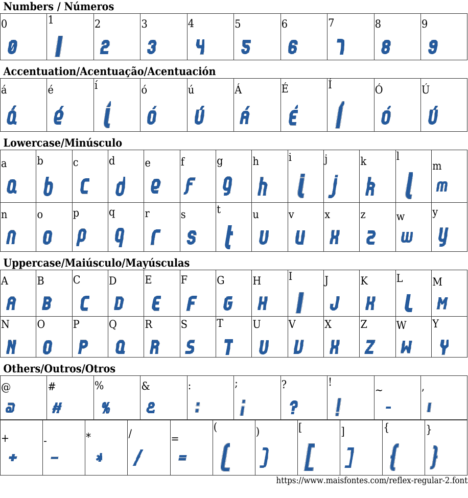 Reflex Regular 2 Font: Free Download | MaisFontes