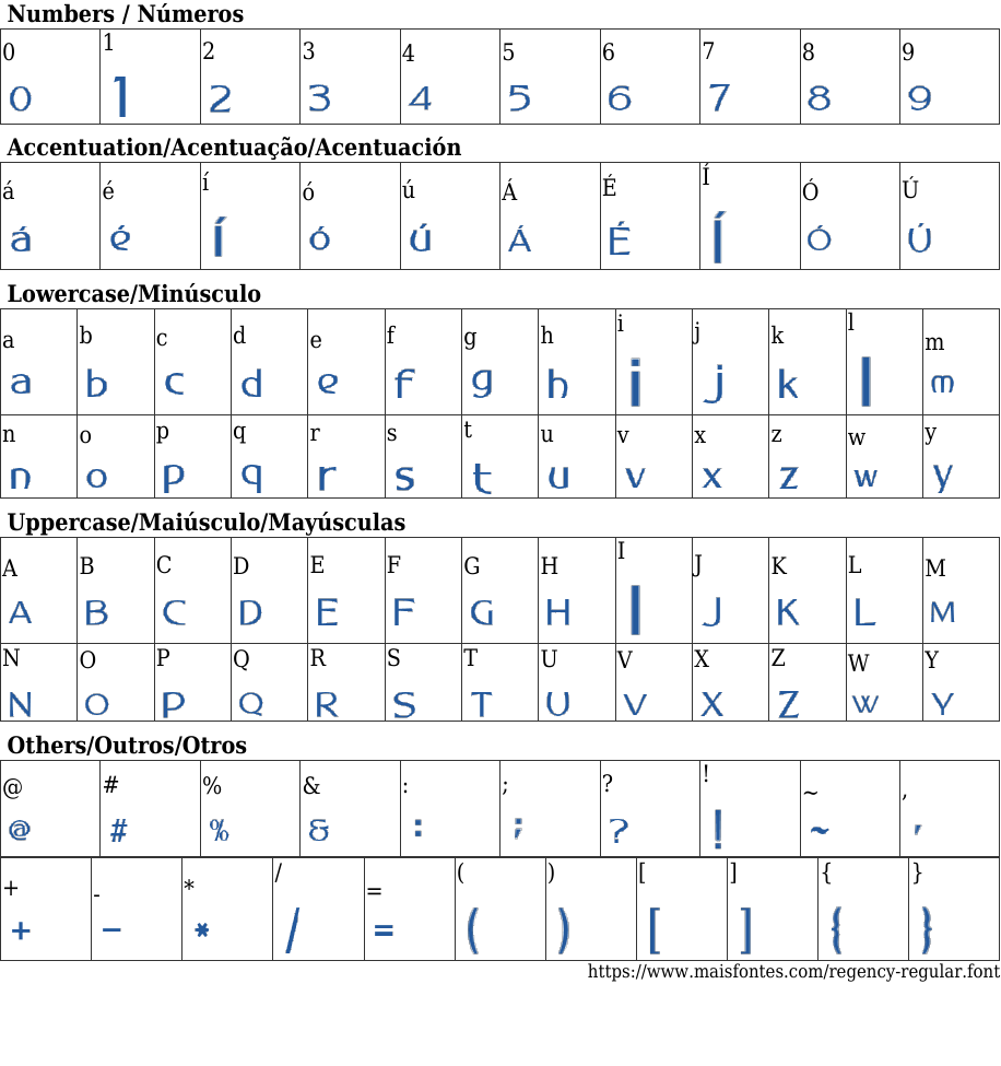 Regency Regular: Download Free Font | MaisFontes