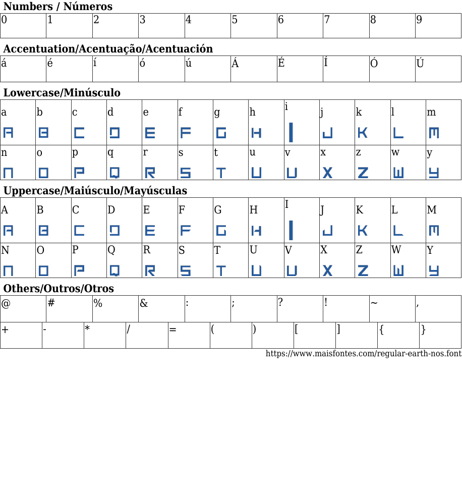 Regular Earth Nos: Free Font Download | MaisFontes