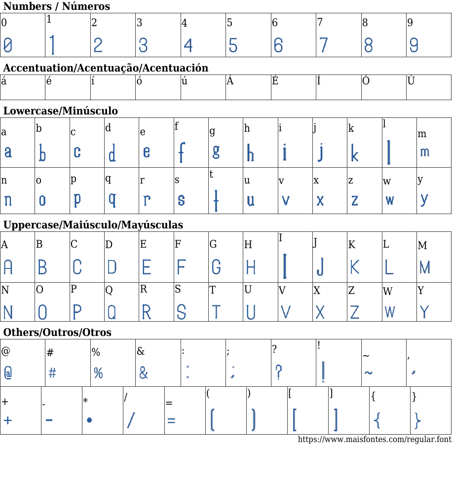 Regular: Free Font Download | MaisFontes