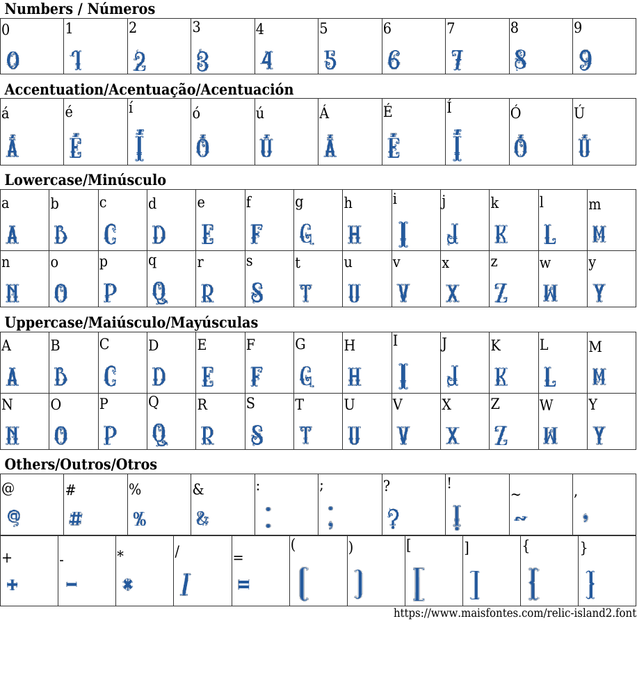 RELIC ISLAND2: Free Font Download | MaisFontes