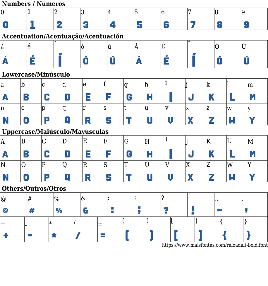 Reload Alt Bold: Free Font Download | MaisFontes