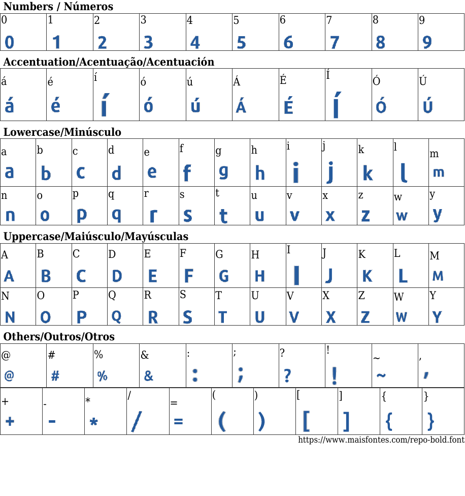 Repo Bold: Free Font Download | MaisFontes