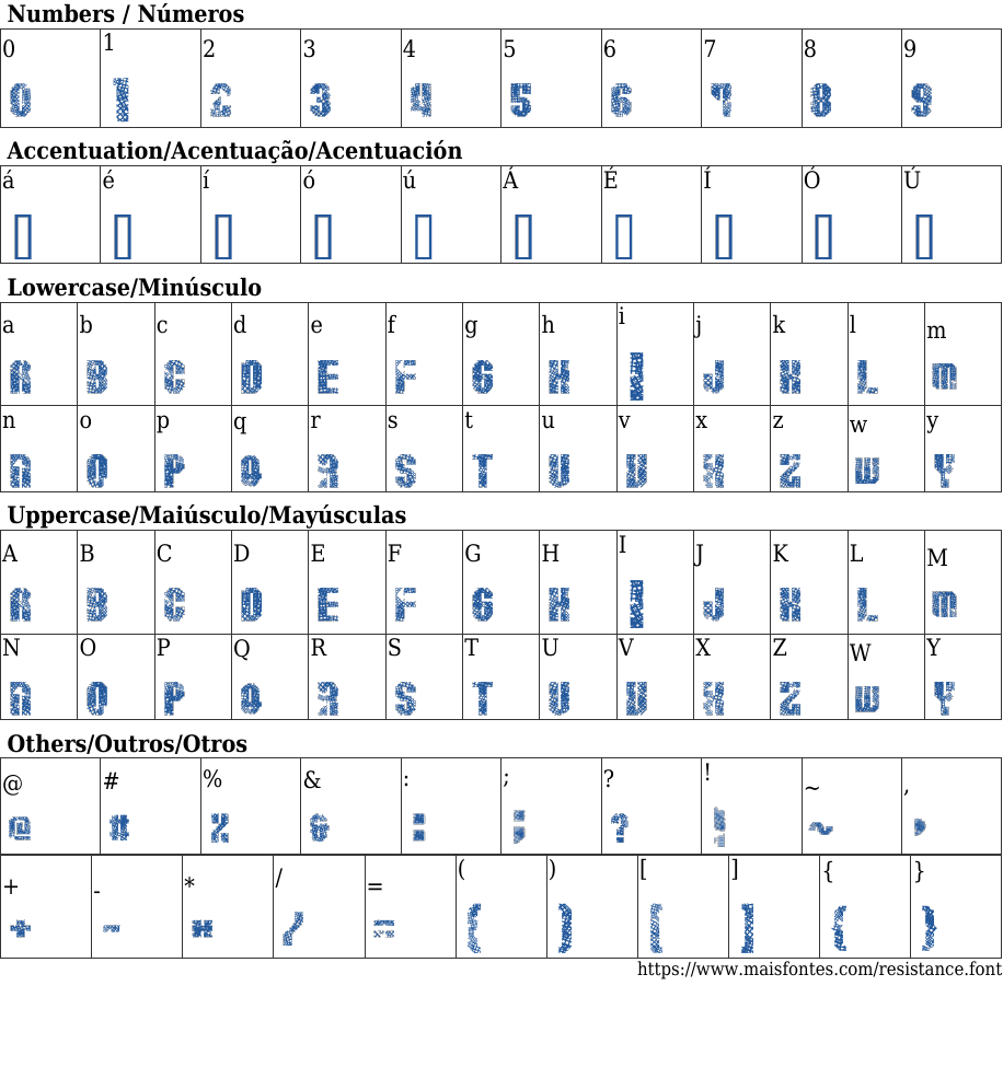Resistance: Free Font Download | MaisFontes