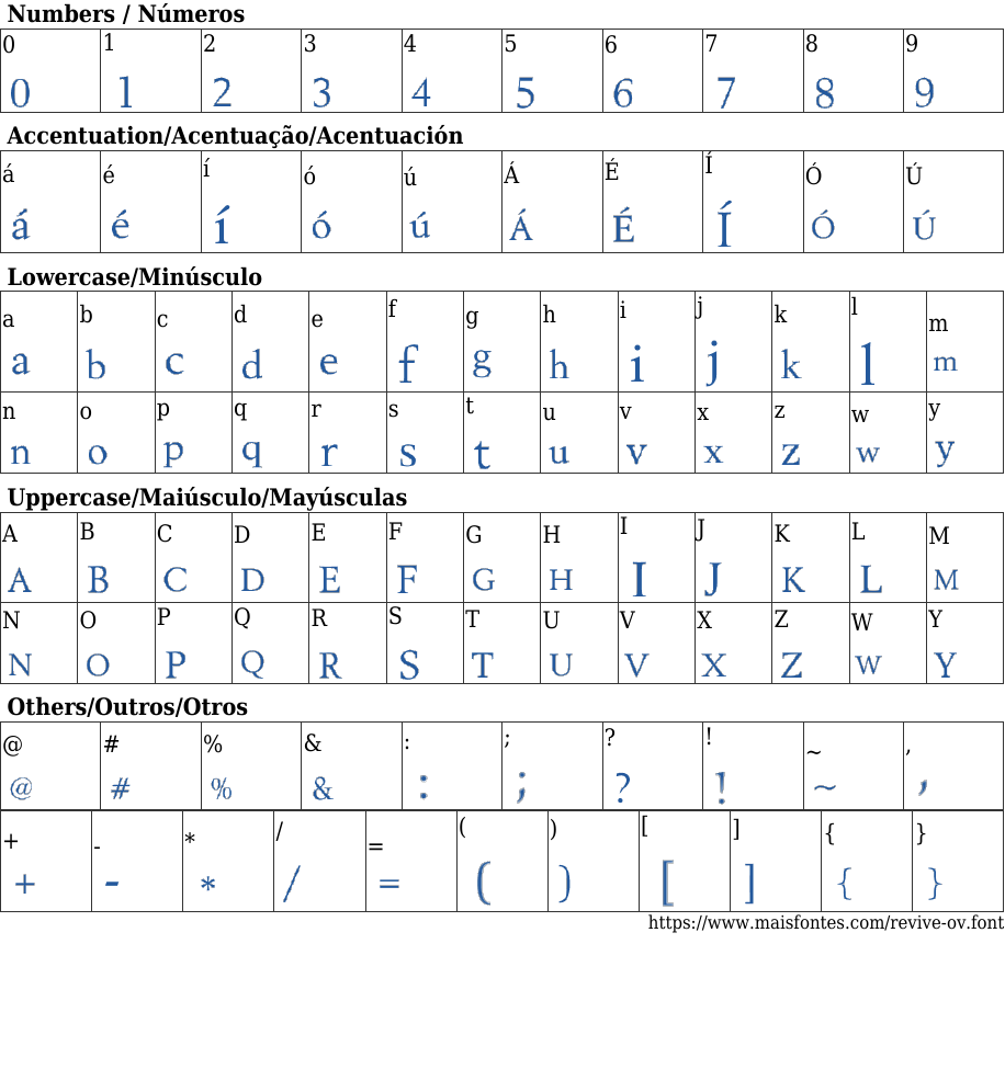 Revive OV: Free Font Download | MaisFontes