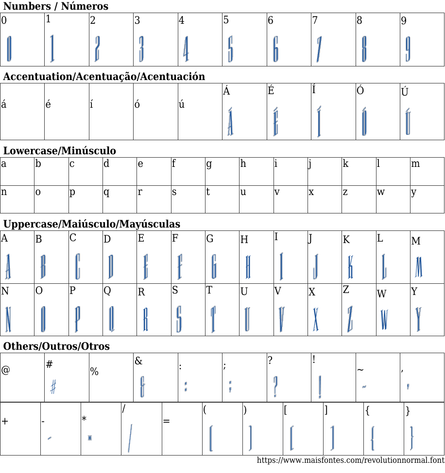 REVOLUTION NORMAL CAPS: Free Font Download | MaisFontes