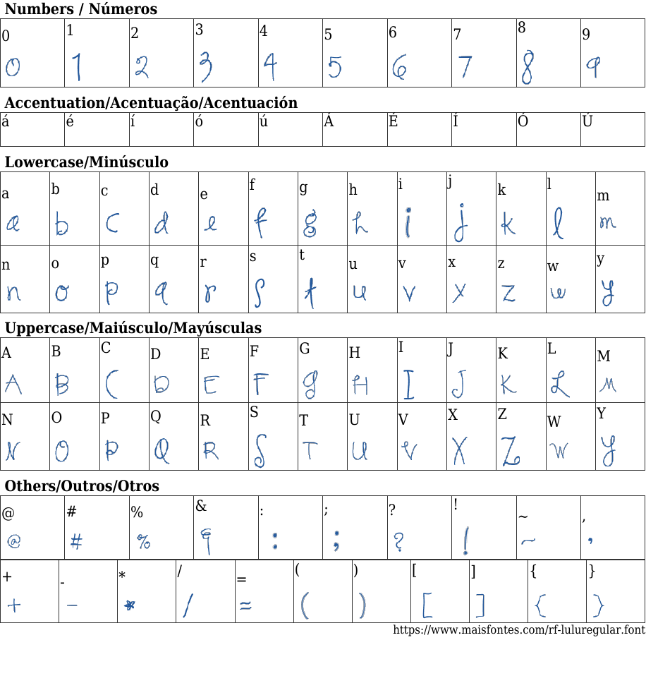 RF LuLu Regular Font: Free Download | MaisFontes