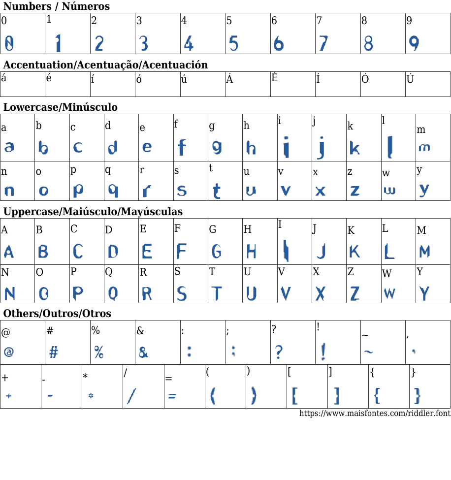 RIDdler: Free Font Download | MaisFontes